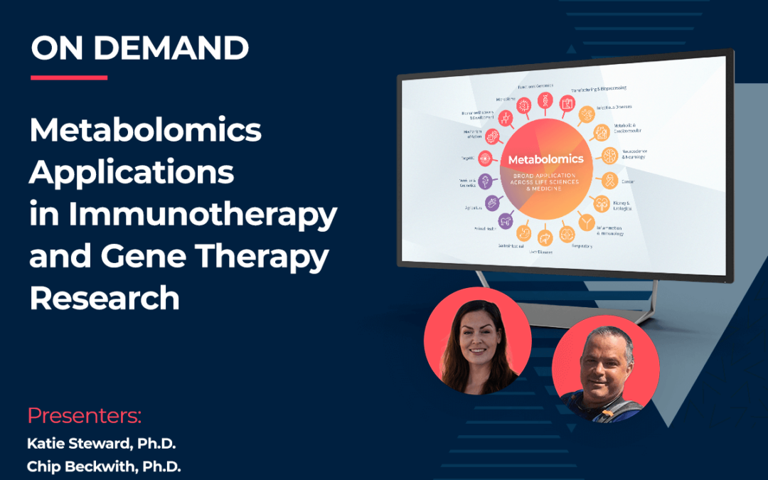 On Demand: Metabolomics Applications in Immunotherapy and Gene Therapy Research