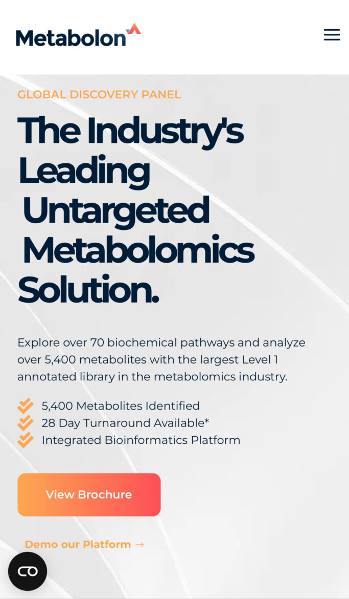 Metabolon unveils new website designed to help metabolomics and ...